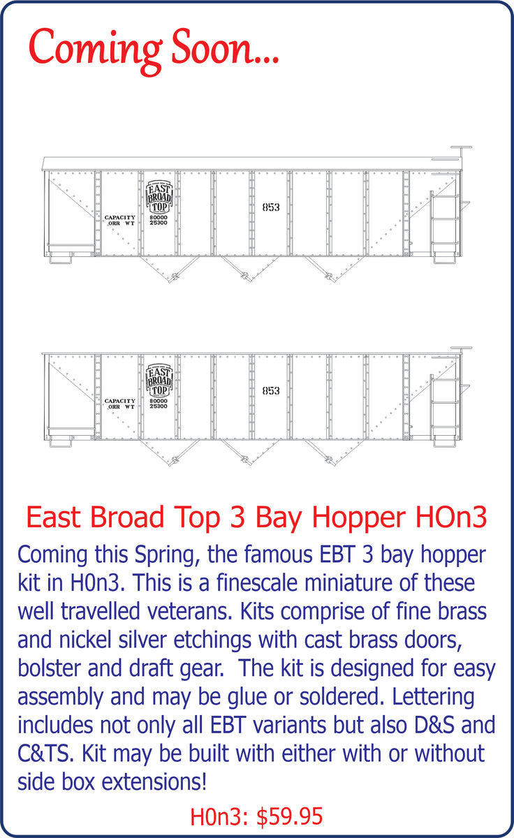 HOn3 EBT 3 Bay Hopper kit – Leadville Designs
