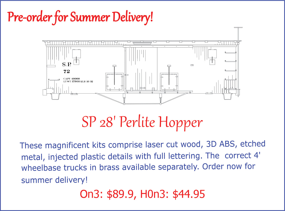 HOn3 SP Perlite Hopper Car Kit – Leadville Designs