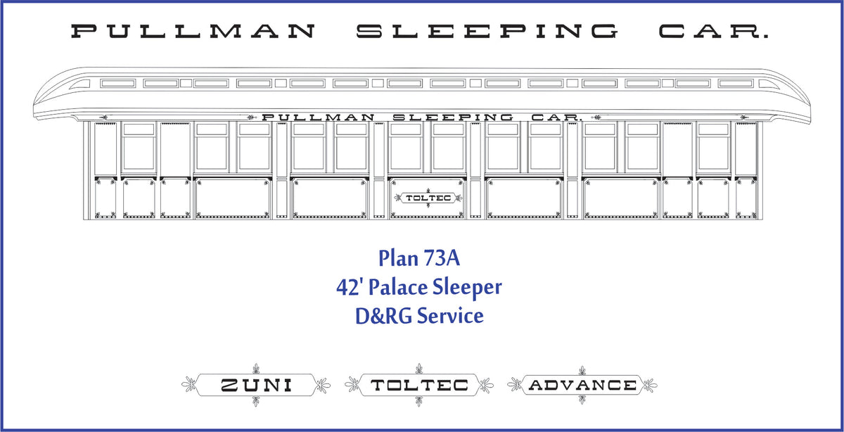 On3 Pullman Plan 73A Palace Car Sleeper – Leadville Designs